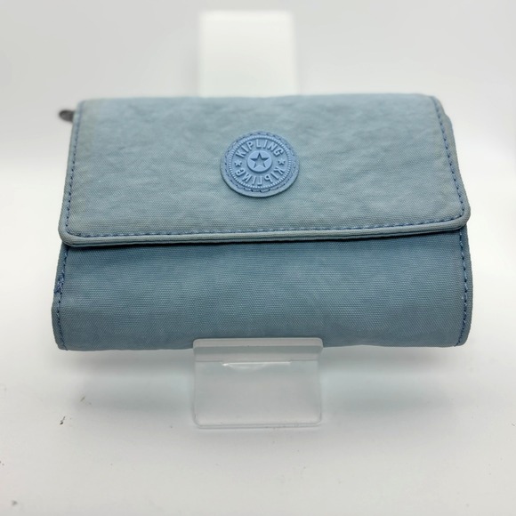 Kipling | Bags | Kipling Womens Pixi Nylon Turquoise Trifold Wallet ...